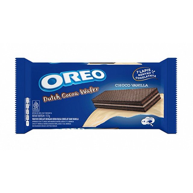 Oreo Dutch Cocoa Wafer Choco Vanilla (117g) - Walmart.com
