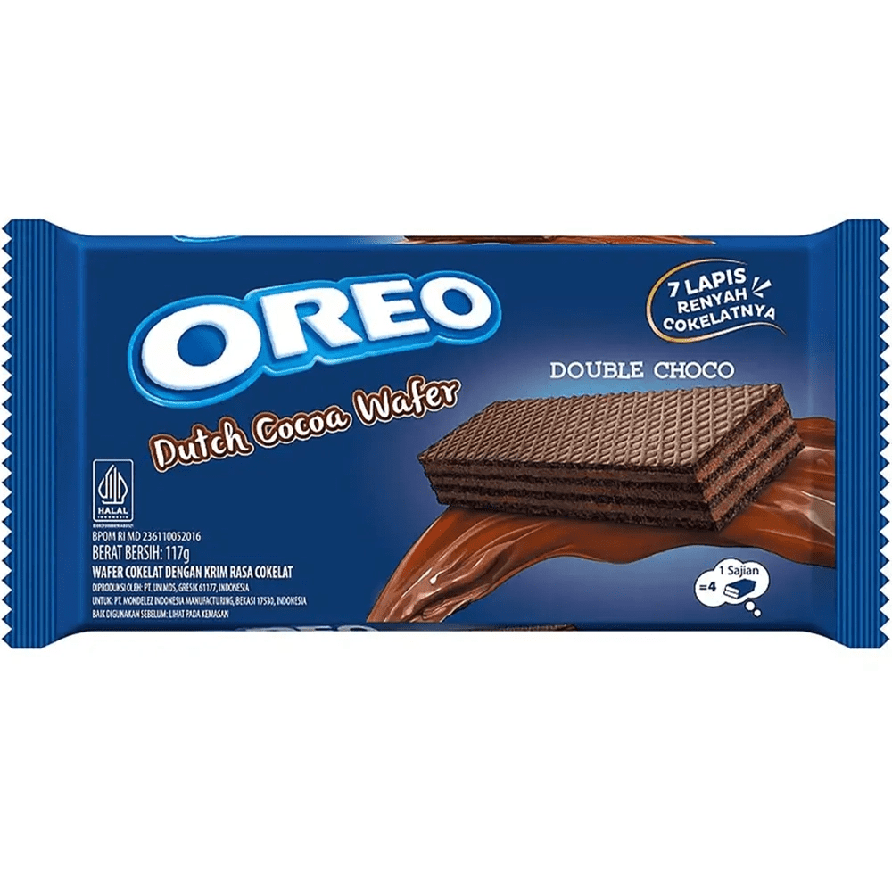 Oreo Dutch Cocoa Wafer Double Choco 117g - Walmart.com