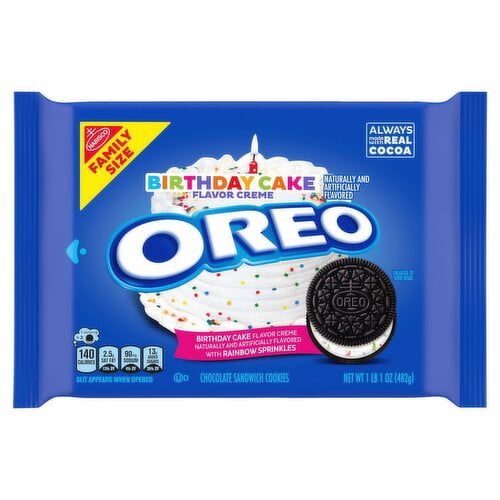 Oreo Family Size Birthday Cake 17 oz - Walmart.com