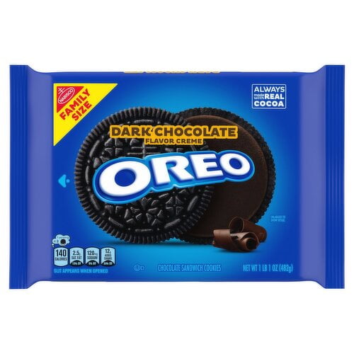 Oreo Family Size Dark Chocolate 17 oz - Walmart.com