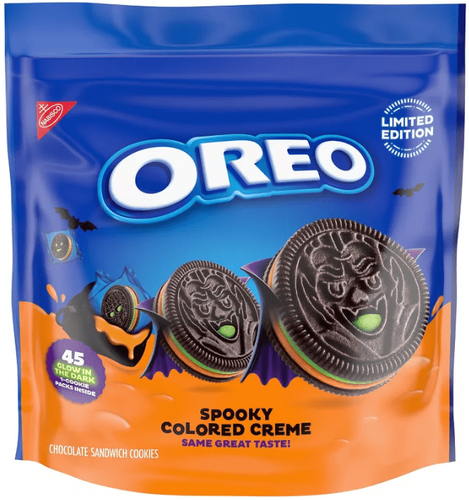 Oreo Halloween Green and Orange Creme Chocolate Sandwich Cookies - 22 ...