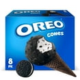 Oreo Ice Cream Cone Frozen Dessert Novelties Low Fat Kosher 8 Count 368 Oz