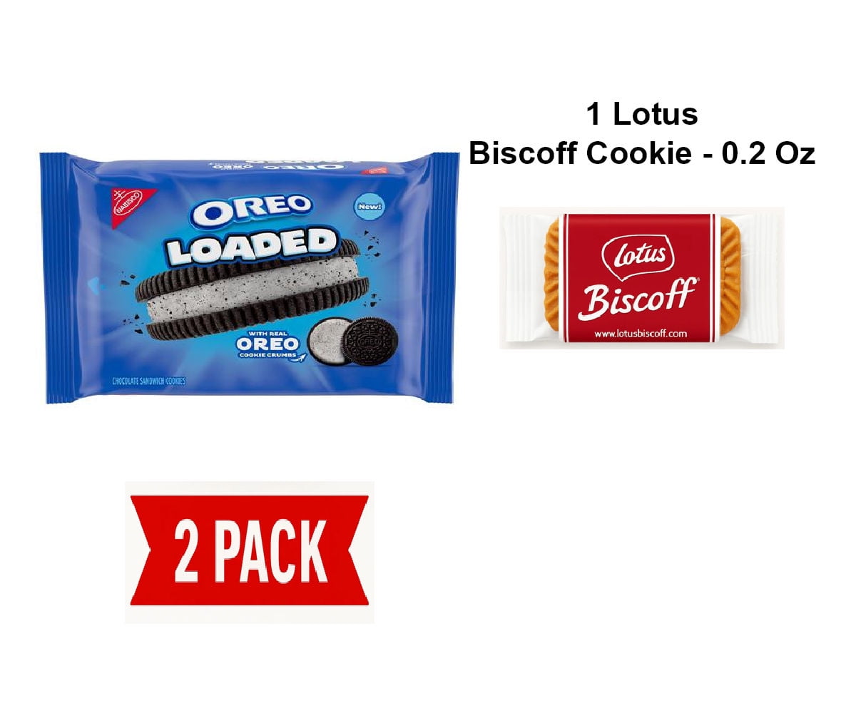 Oreo Loaded Chocolate Sandwich Cookies, 13.37 Oz - Pack Of 2 & Lotus ...