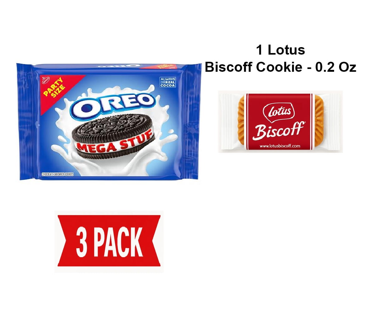 Oreo Mega Stuf Chocolate Sandwich Cookies, Party Size, 1 Lb 9.35 Oz ...