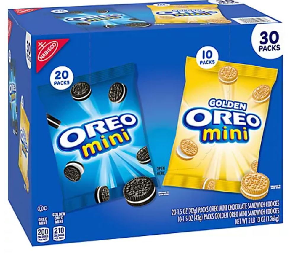 Oreo Mini Mix Sandwich Cookies Variety Pack, 30 pk. - Walmart.com