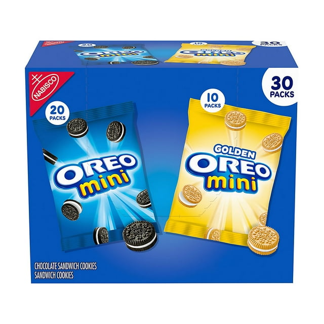 Oreo Mini Mix Sandwich Cookies Variety Pack, 30 pk - Walmart.com