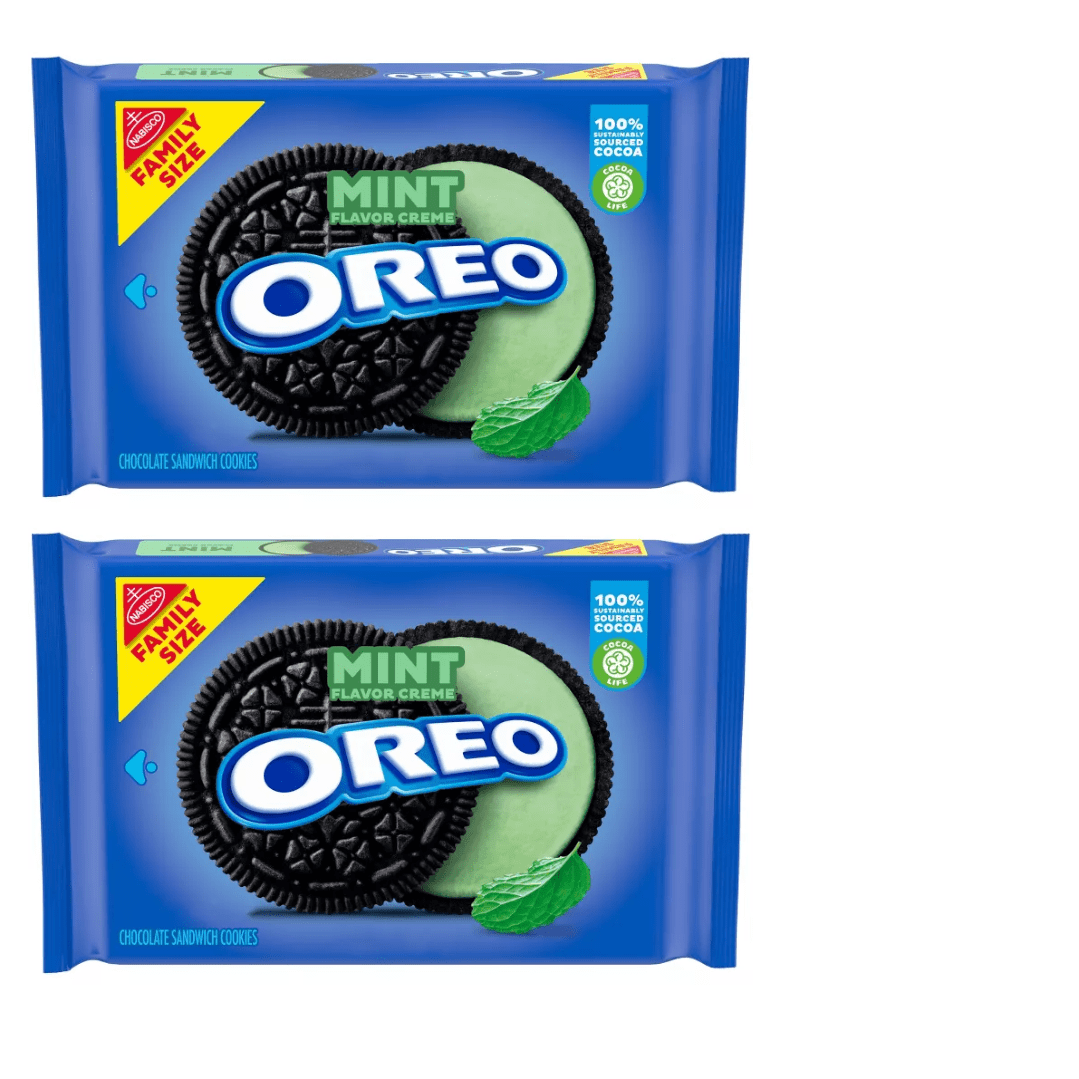 Oreo Mint Family Size 18.71oz Pack of 2 - Walmart.com