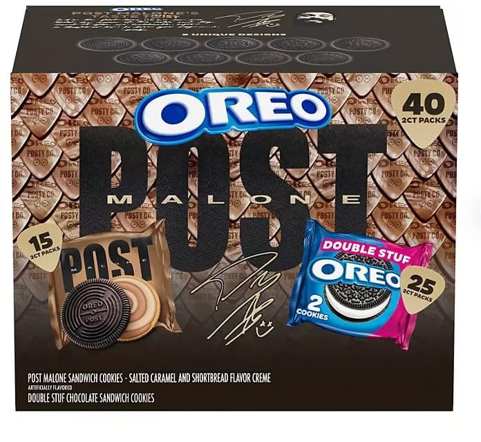 Oreo Post Malone Cookies Variety Pack - 40 Count - Walmart.com
