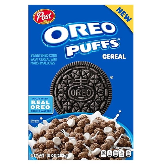 Pack of 1 Oreo Puff Chocolate Breakfast Cereal, 10 oz Box - Walmart.com