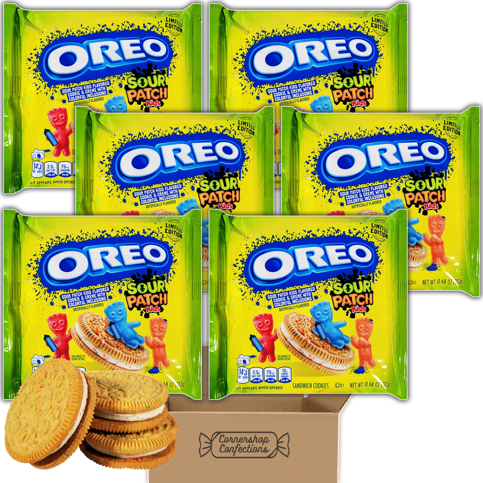 Oreo Sour Patch Kids Flavored Cookies Bulk Pack - Sour and Sweet - 6 ...