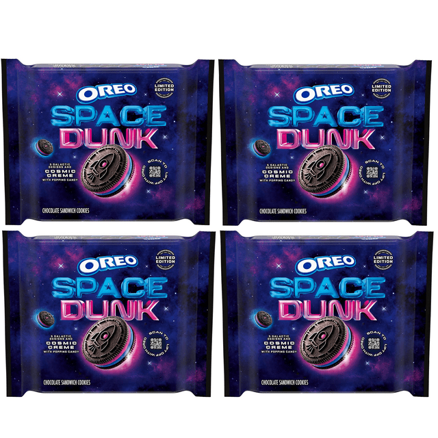 Oreo Space Dunk Limited Edition Cookies, 4 Pack with Cosmic Marshmallow ...