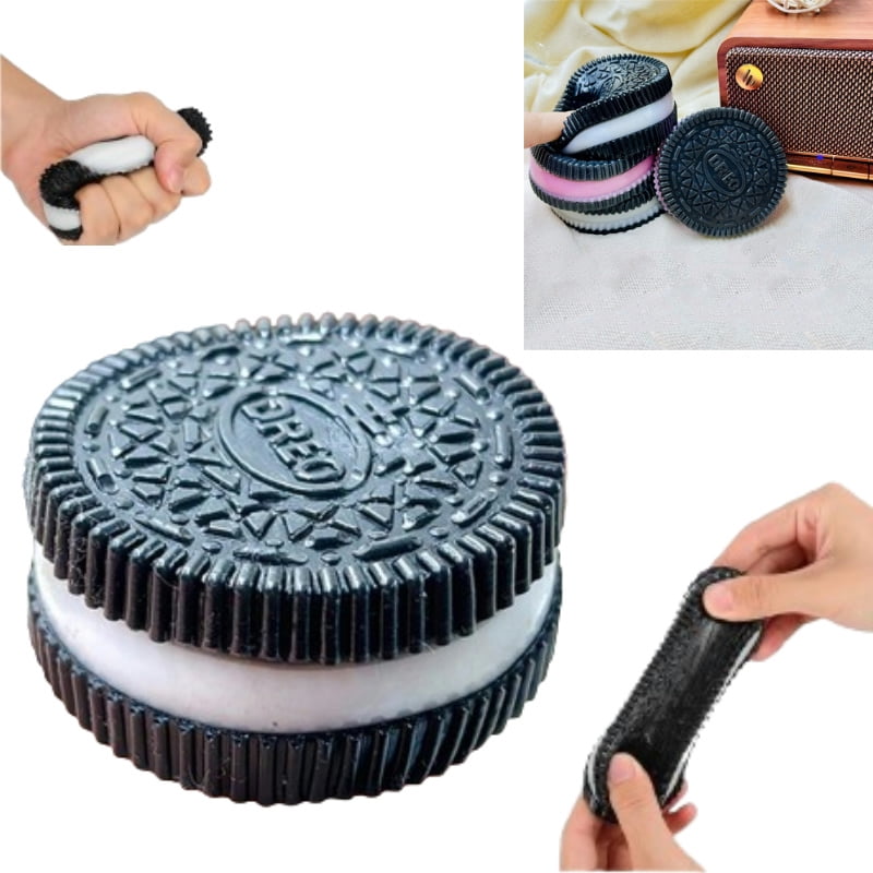 Oreo Squeezed Fidget Toy for Adults, Chocolate Sandwich Cookies Shape ...