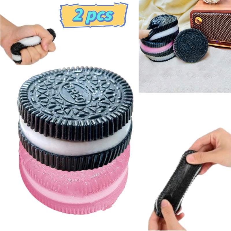 Oreo Squeezed Fidget Toy for Adults, Chocolate Sandwich Cookies Shape ...