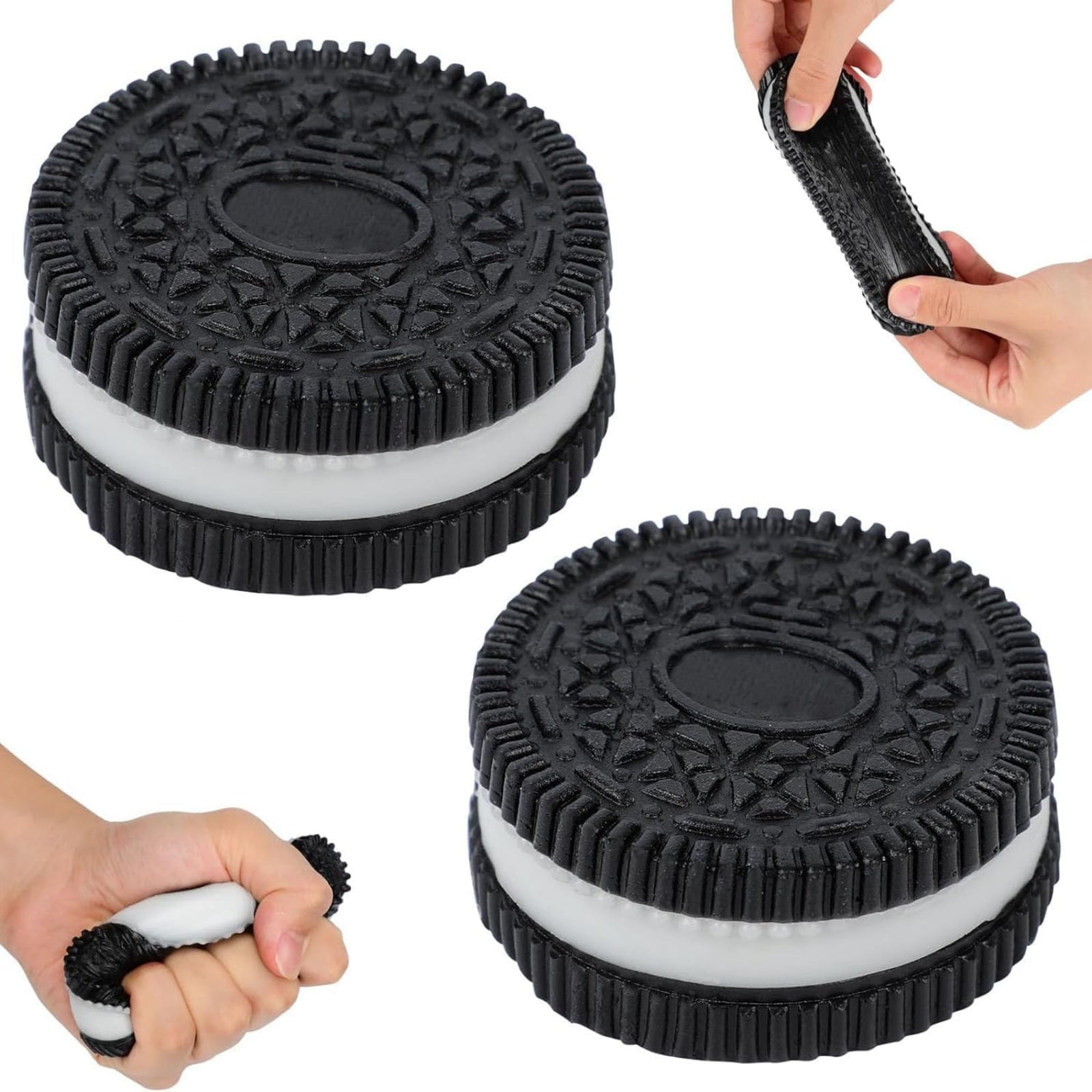 Oreo Squishy Toy , Handmade Silicone Stress Relief Squishy Toy, 2025 ...