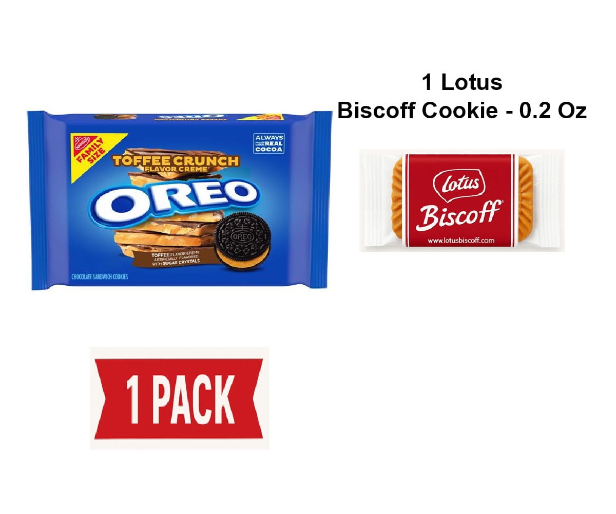 Oreo Toffee Crunch Creme With Sugar Crystals Chocolate Sandwich Cookies ...