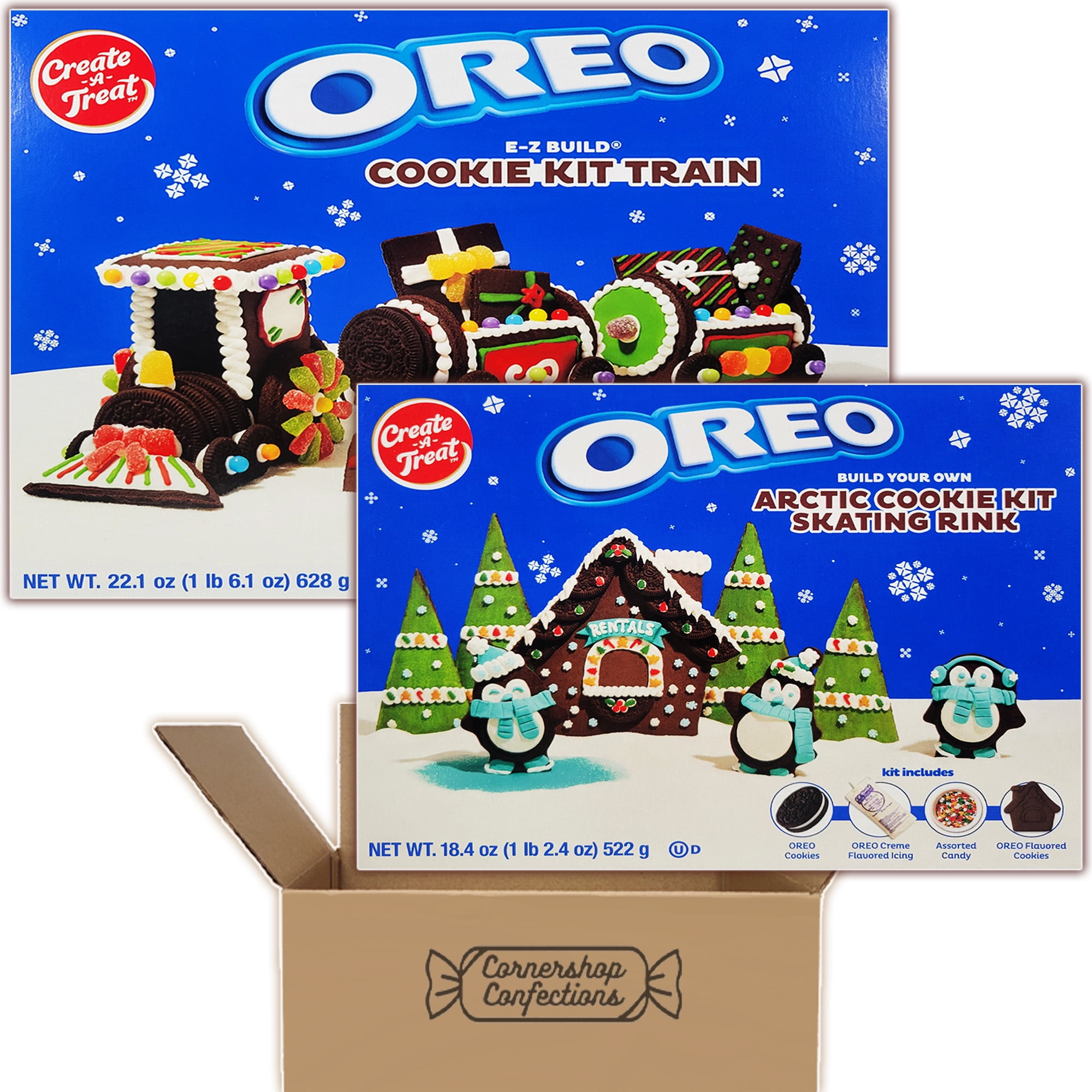 Oreo Train and Oreo Arctic Skating Rink Create A Treat Cookie Kits ...