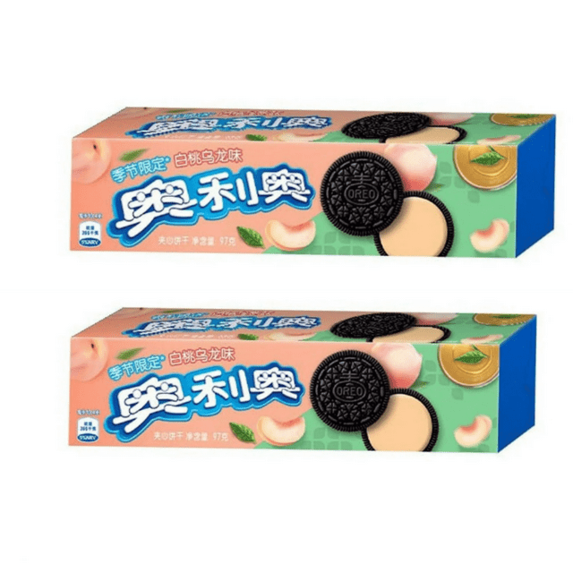 Oreo White Peach Ice Cream Sandwich Cookies (Imported from Taiwan), 6 ...