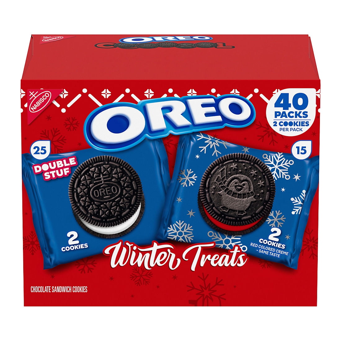 Oreo Winter Treats Cookie Variety Pack, 40 pk - Walmart.com