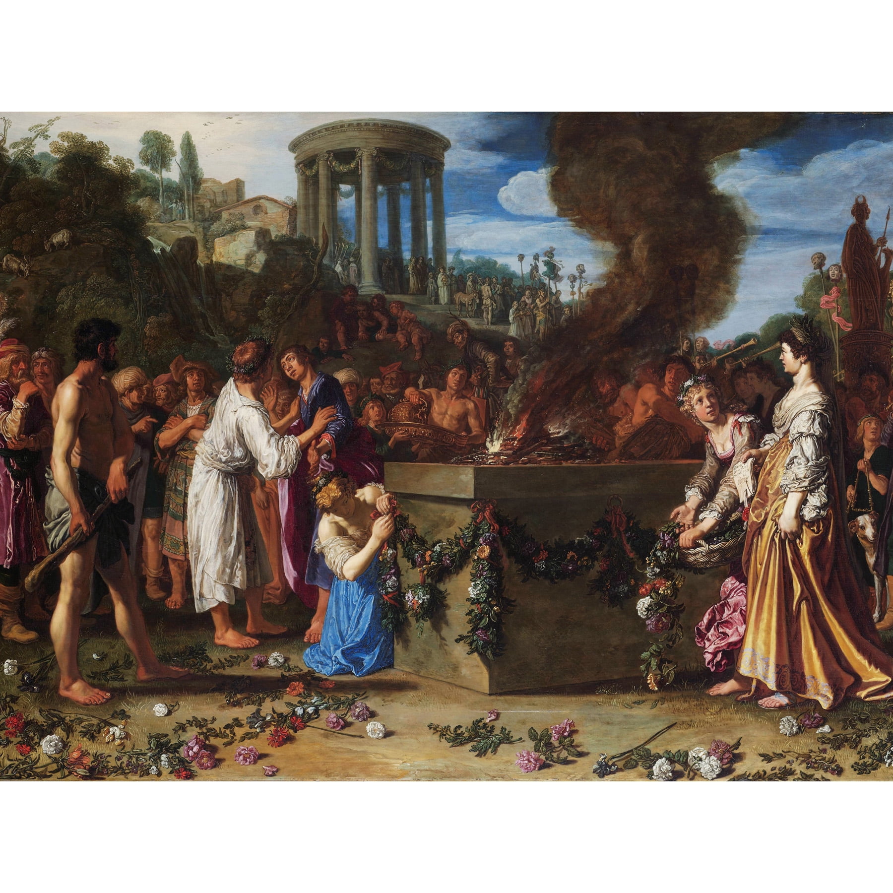 Orestes And Pylades Disputing At The Altar Scene Extra Large XL Wall ...