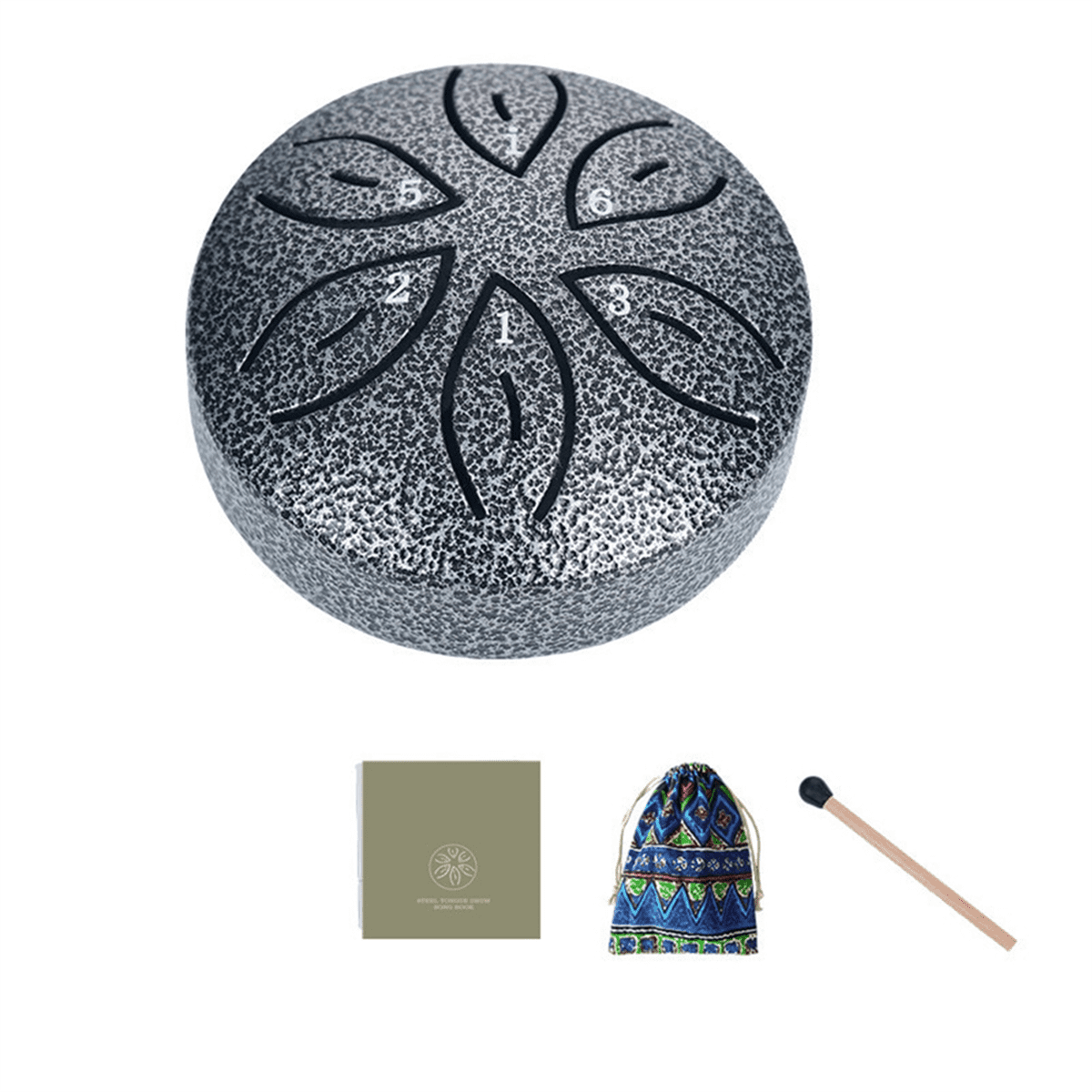 Orff Instruments Crafts Mini Hollow Drum 3 Inch 6 Tone Silver - Walmart.com