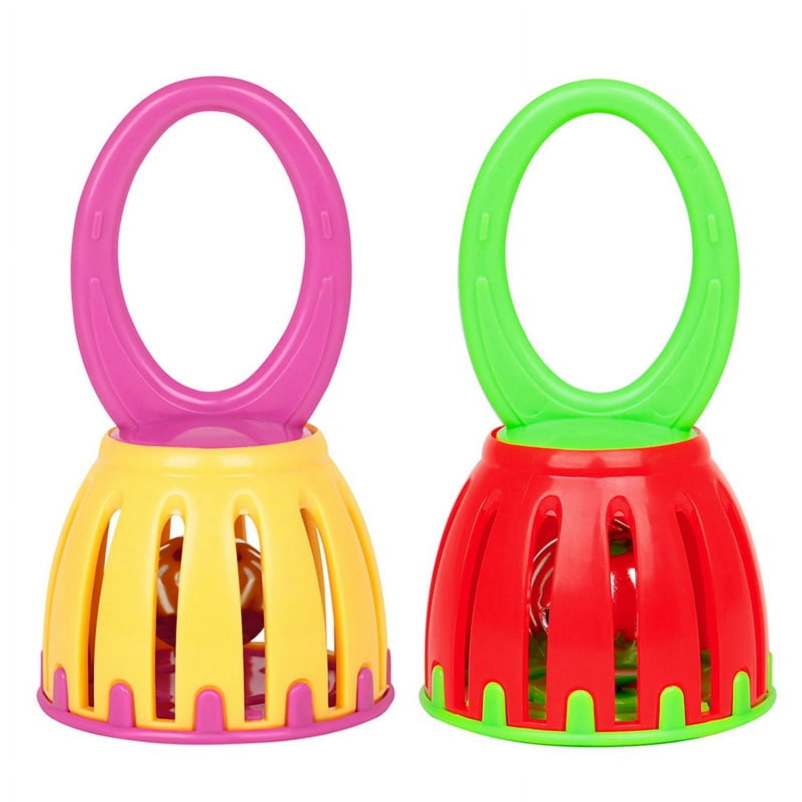 Orff Plastic Cage Bell Hand Bell Children'S Early Education Wrist Bell ...