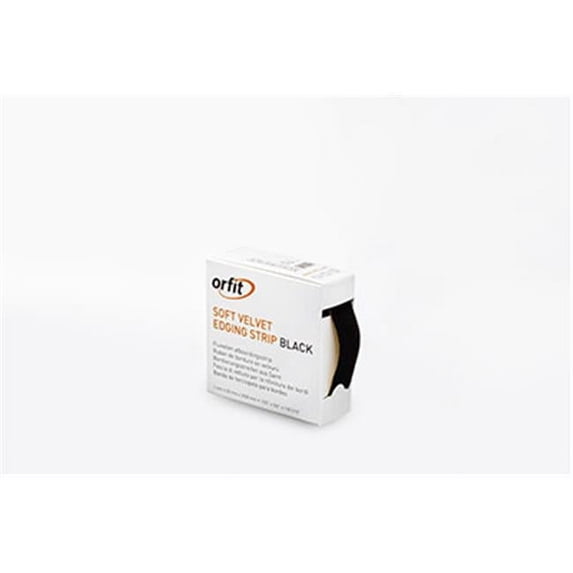 Orfit Elastic Soft Velvet Edging Strip, black HSA/FSA Eligible ...