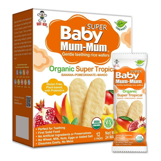Org Baby Rice Rusks - Super Tropical - Walmart.com