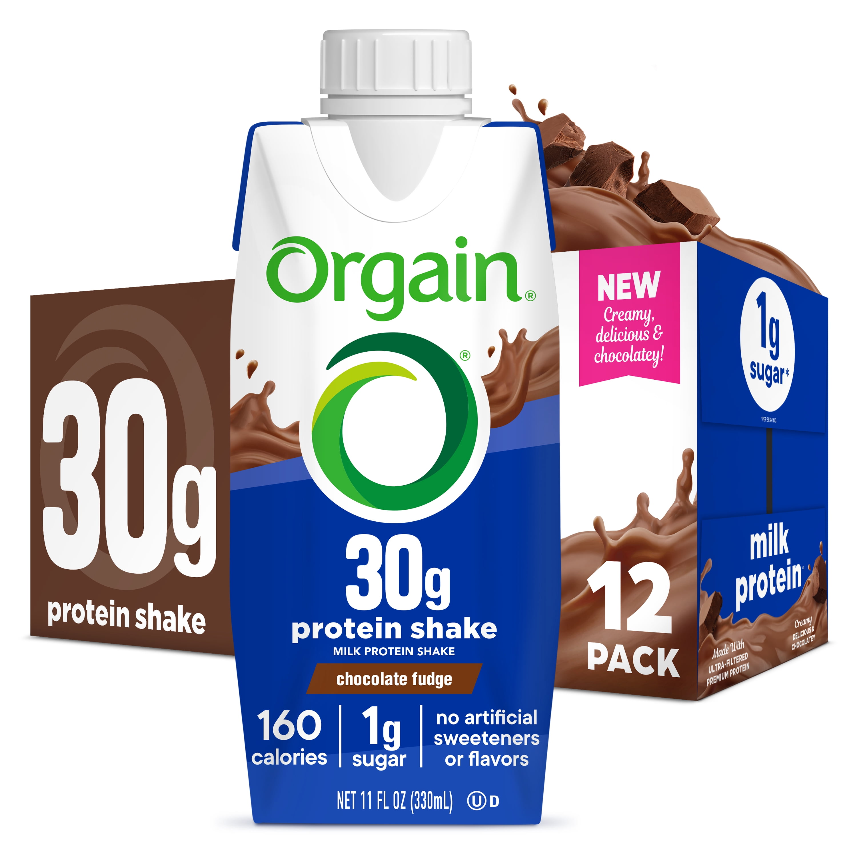 Orgain® 30g Protein Shake - Chocolate Fudge - Walmart.com