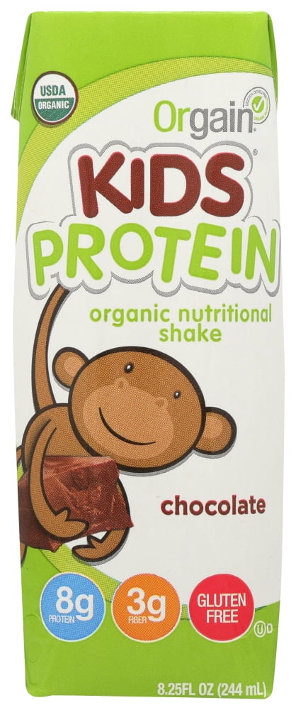 Orgain Organic Nutrition Shake Chocolate Kids, 8.25 Fl Oz - Walmart.com