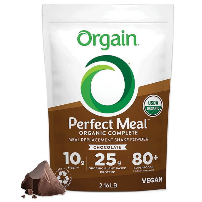 Orgain Organic Perfect Meal Powder - Chocolate 34.5 oz Pwdr - Walmart.com