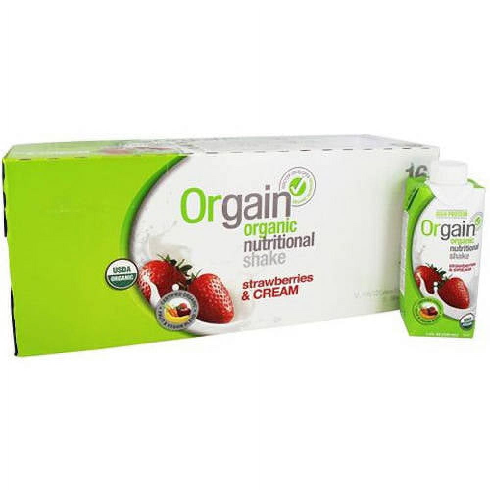 Orgain, Shake 4Pk Protein Strawberry Cre, 44 FO (Pack of 3) - Walmart.com