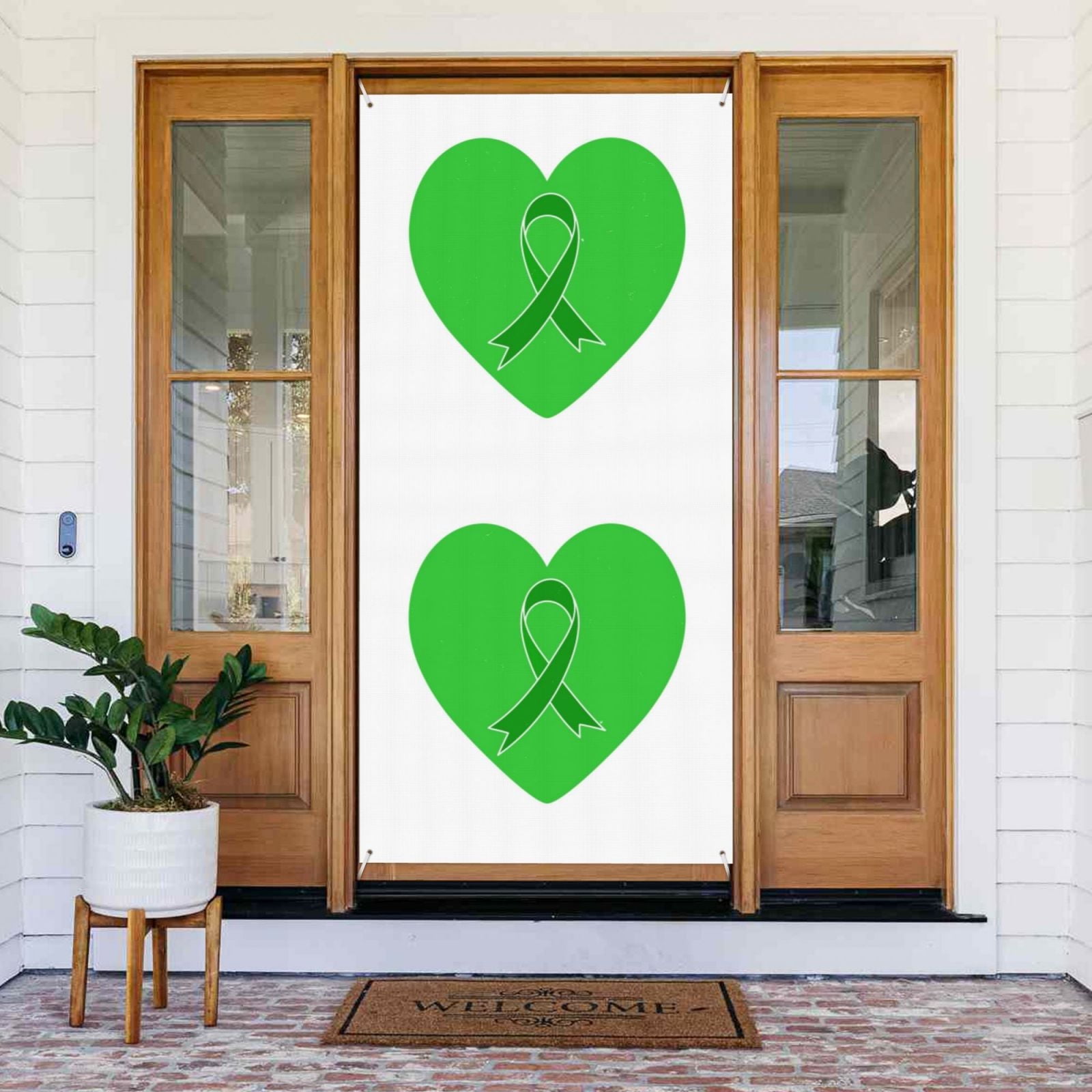 Organ Donation Awareness Month Green Ribbon Door Cover Decoration ...
