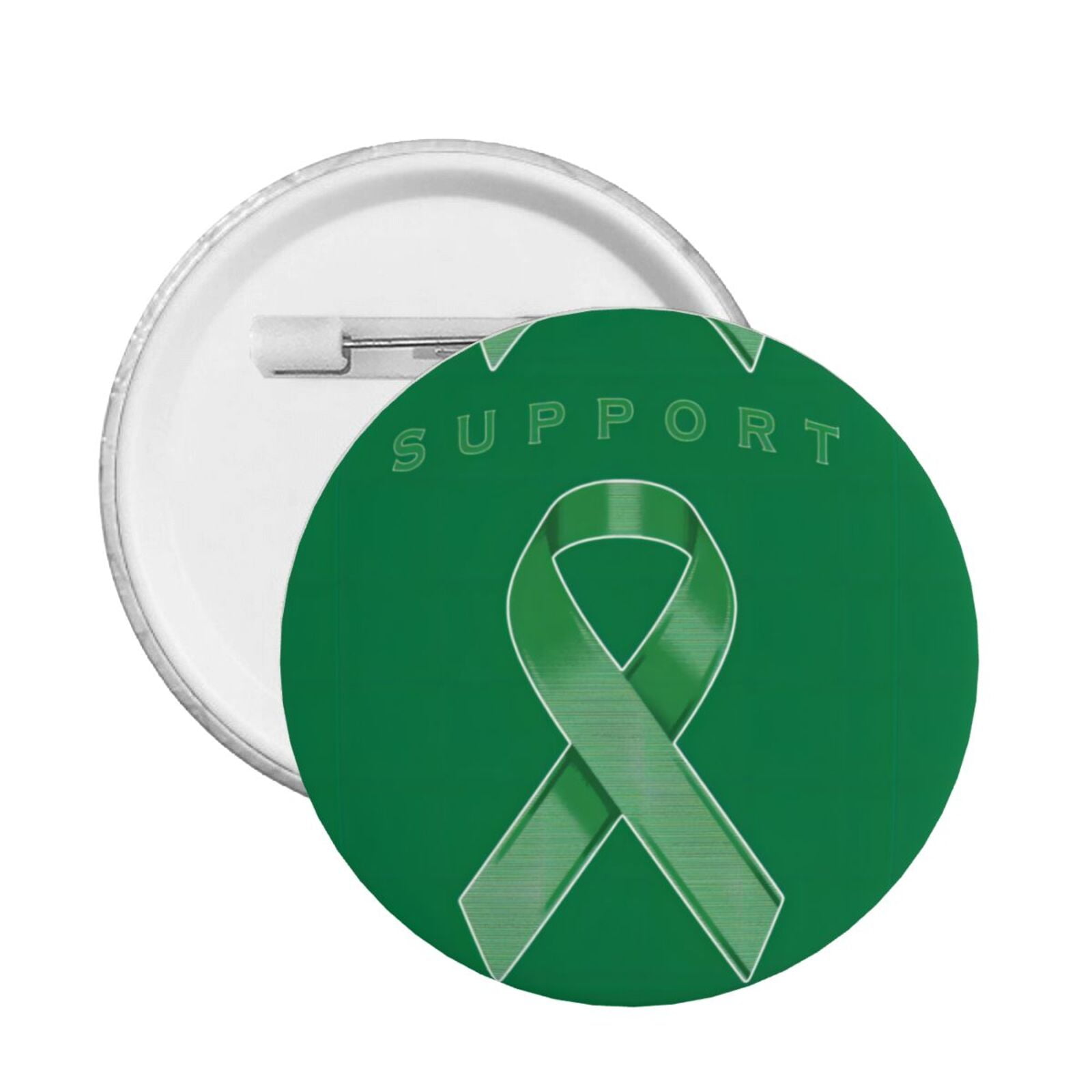 Organ Donation Awareness Month Green Ribbon Pin Button Badge ...