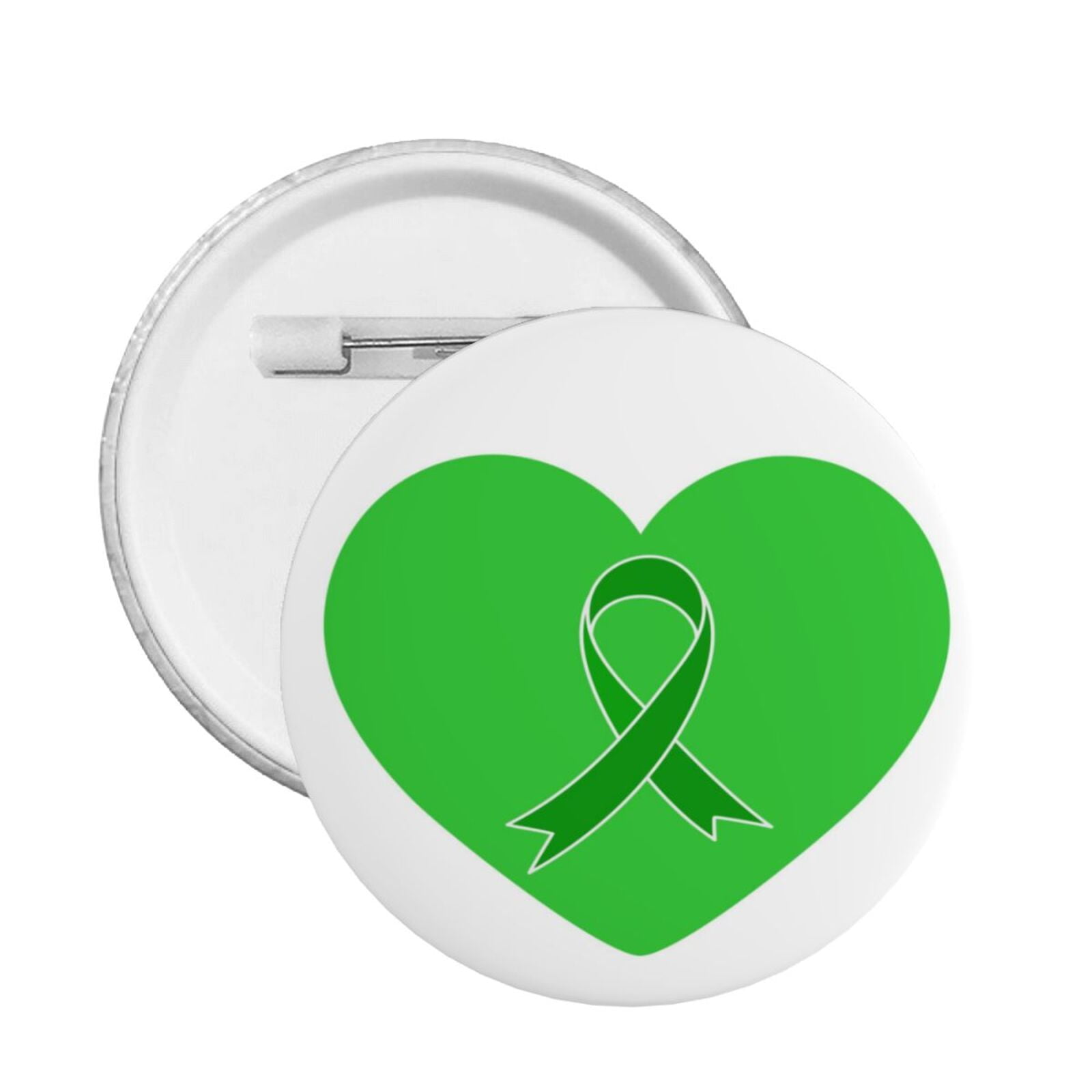 Organ Donation Awareness Month Green Ribbon Pin Button Badge ...