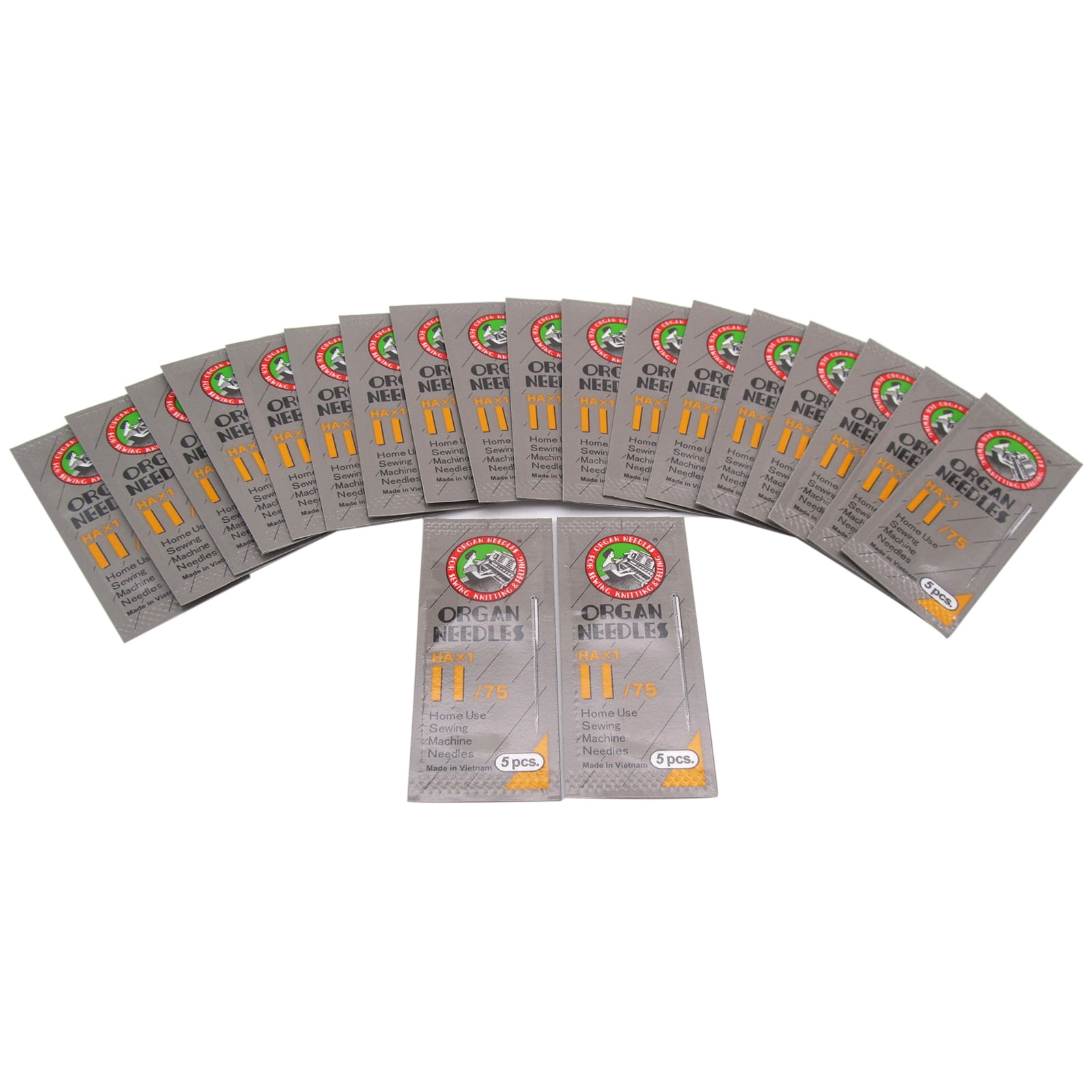 Organ Needle in CKPSMS Clear Plastic Box -100PCS Organ-HAX1 Sewing ...