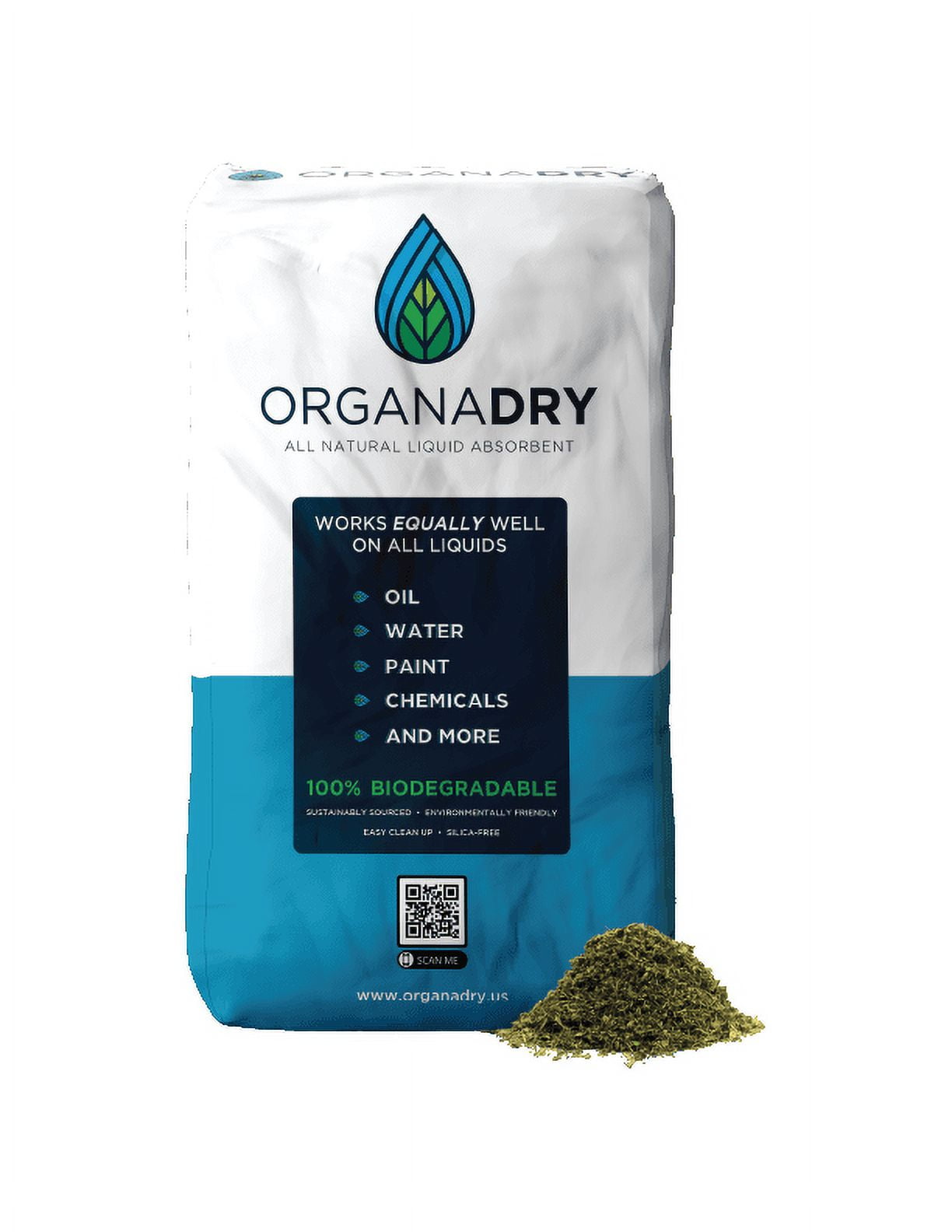 OrganaDry All Natural Liquid Absorbent | 100% Biodegradable | Silica ...