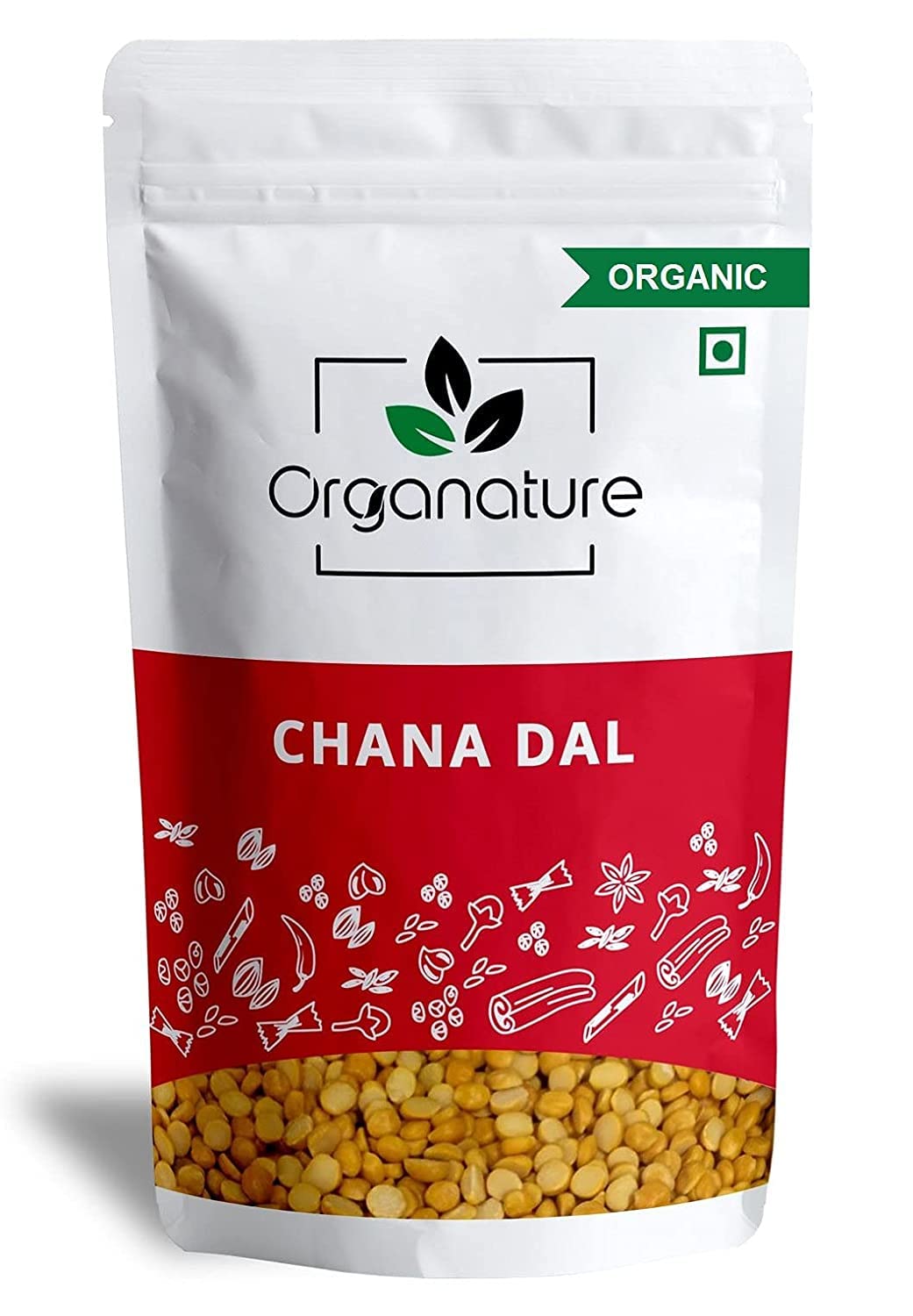 Organature Organic Chana Dal Usda Certified | Split Chickpeas | Dry ...