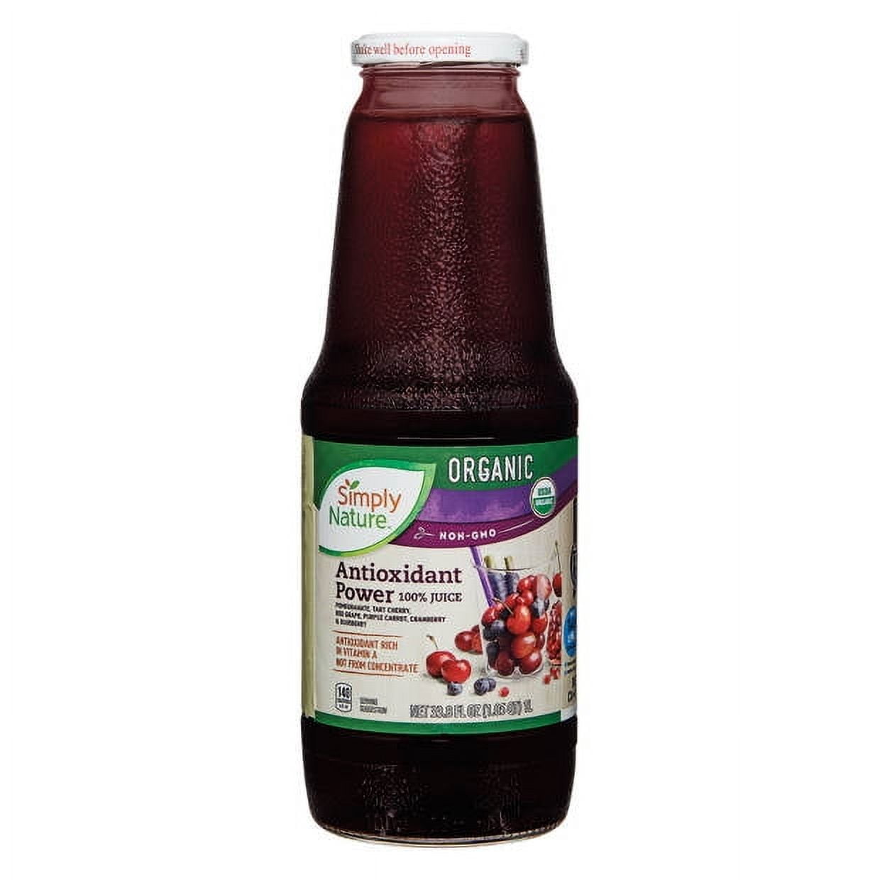 Organic 100% Antioxidant Power Juice, 33.8 fl oz - Walmart.com