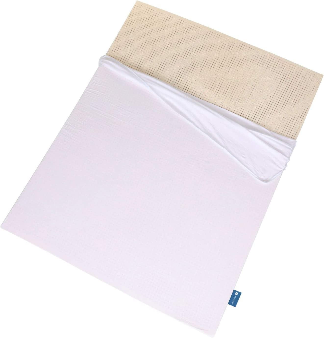 Organic 100% Natural Latex Mattress Topper - Medium - 2 Inch - Full ...