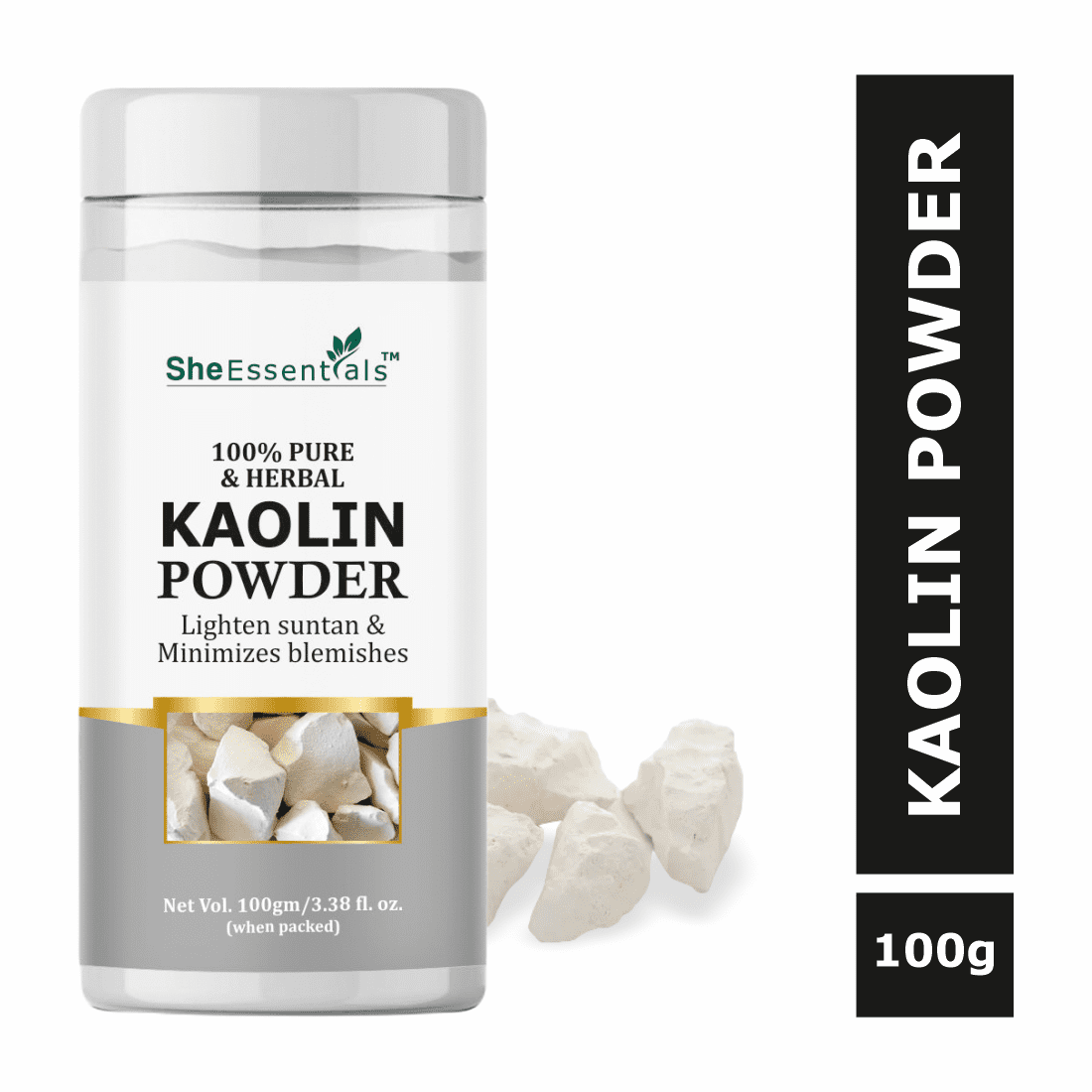 Organic 100% Pure Kaolin Clay Powder for Facial Masks, Creams, Face ...