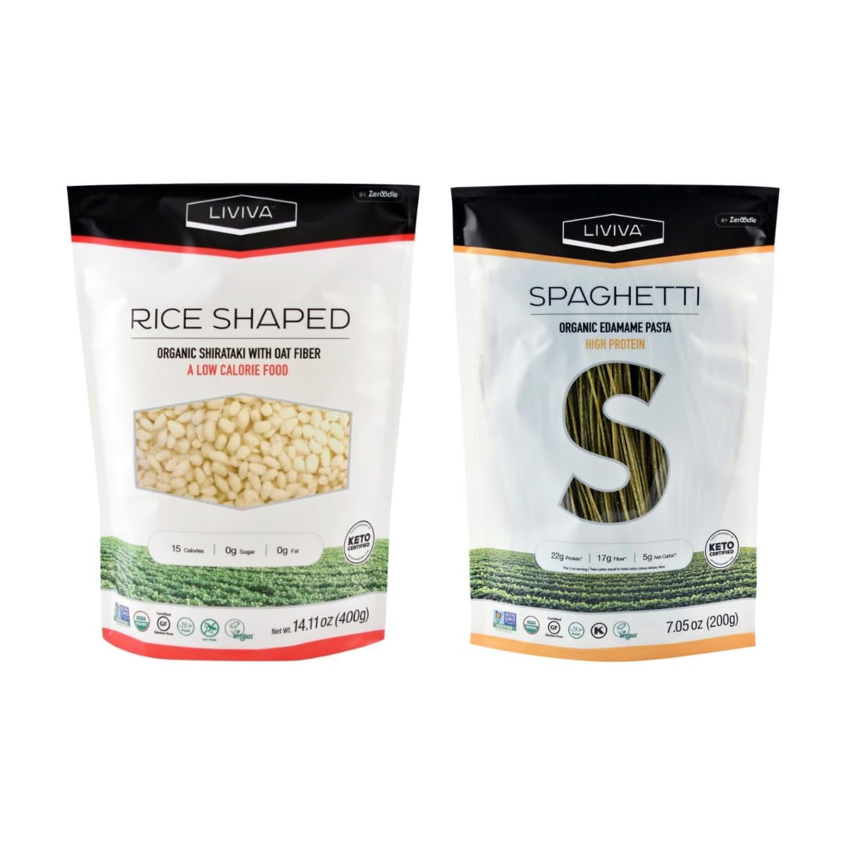 Organic 6 Variety Packs (Pasta Rice with Oat, Edamame Pasta, Spaghetti ...