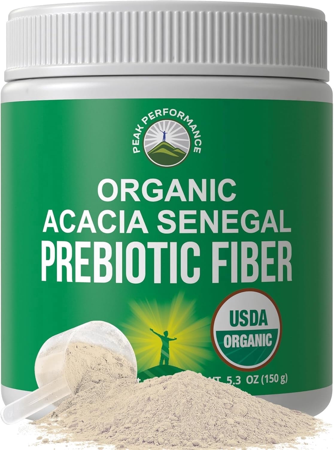 Organic Acacia Senegal Prebiotic Fiber Powder. Unflavored USDA Organic ...