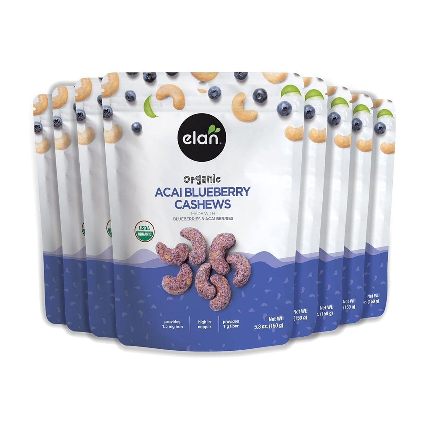 Organic Acai Blueberry Cashews, Non-GMO, Vegan, Gluten-Free, Kosher ...