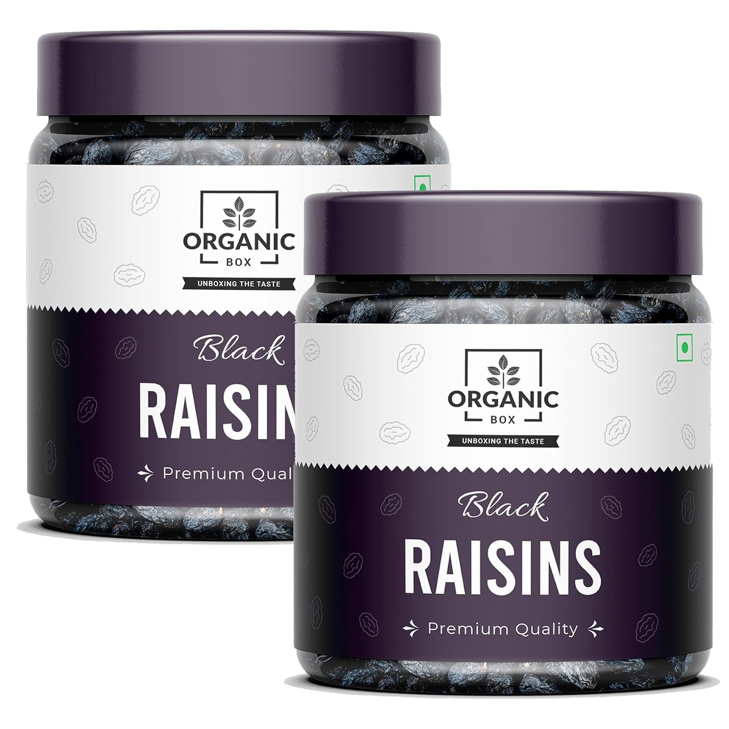 Organic Afghani Seedless Black Fresh Raisins By Organic Box 500gm ...