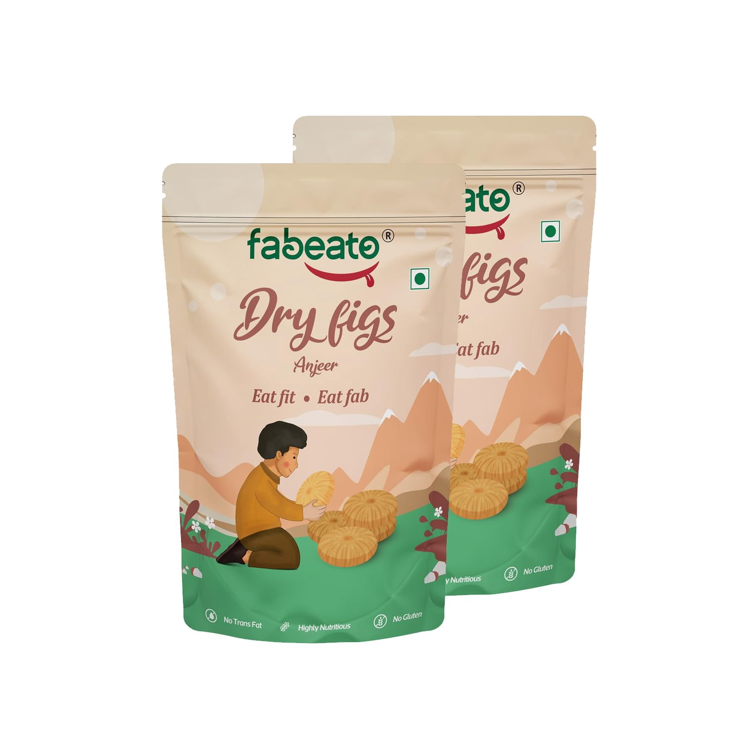 Organic Afghani Sun Dried Figs Anjeer By Fabeato 500gm, (250gm*2) Each ...