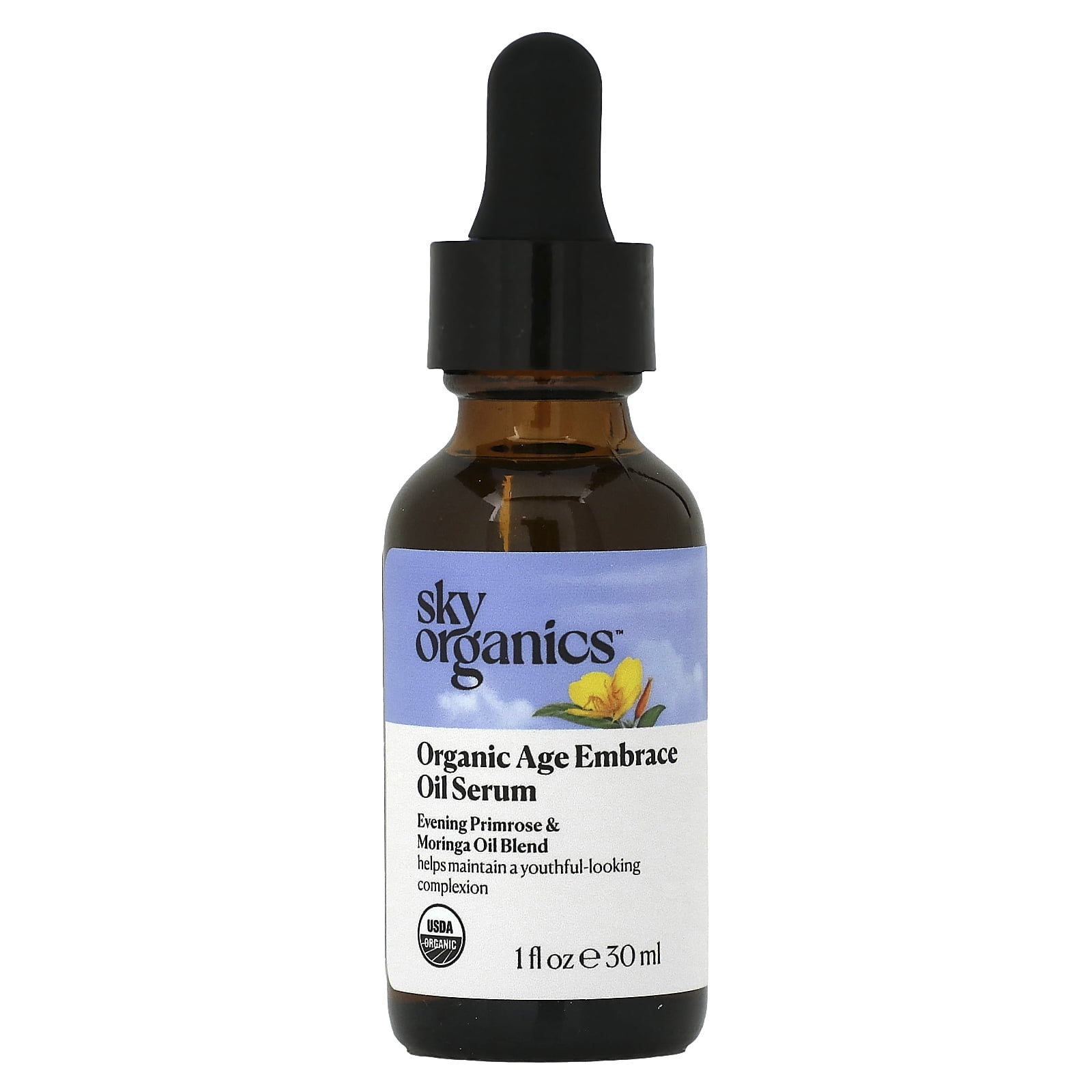 Organic Age Embrace Oil Serum, Evening Primrose & Moringa Oil Blend, 1 ...
