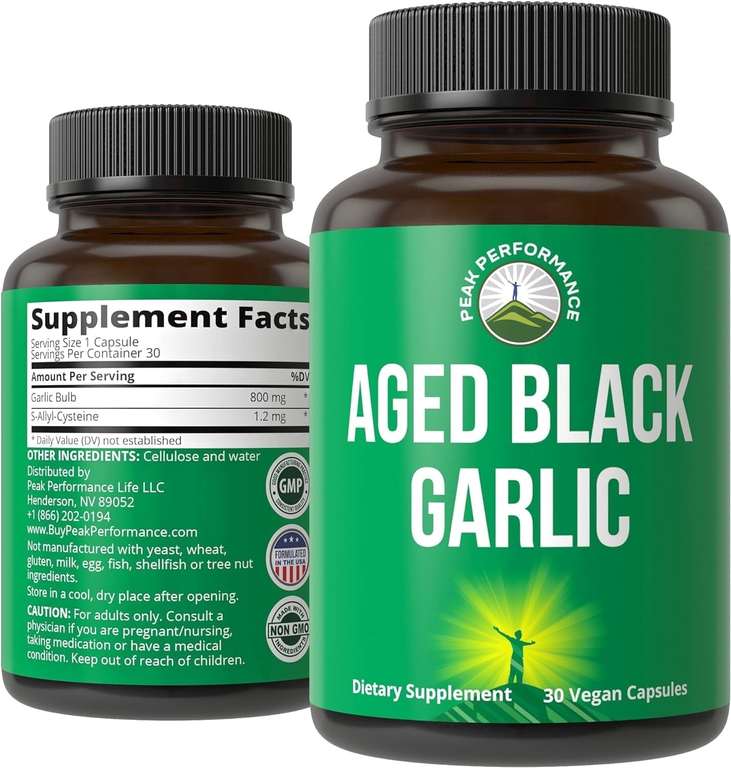 Peak Black Garlic Caps | Mineral formulas for pharmacies - Walmart ...