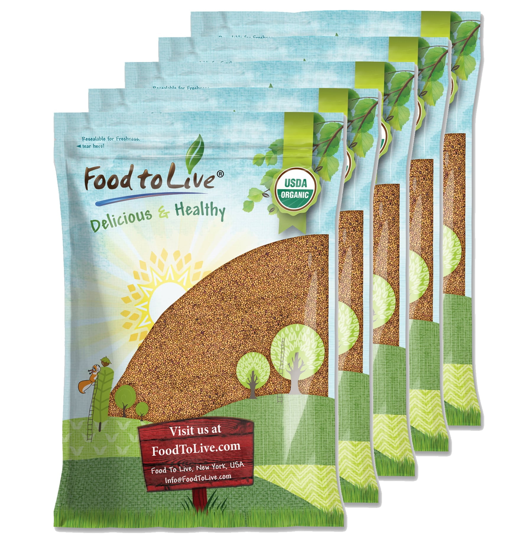 Organic Alfalfa Sprouting Seeds, 55 Pounds — Non-GMO, Kosher ...