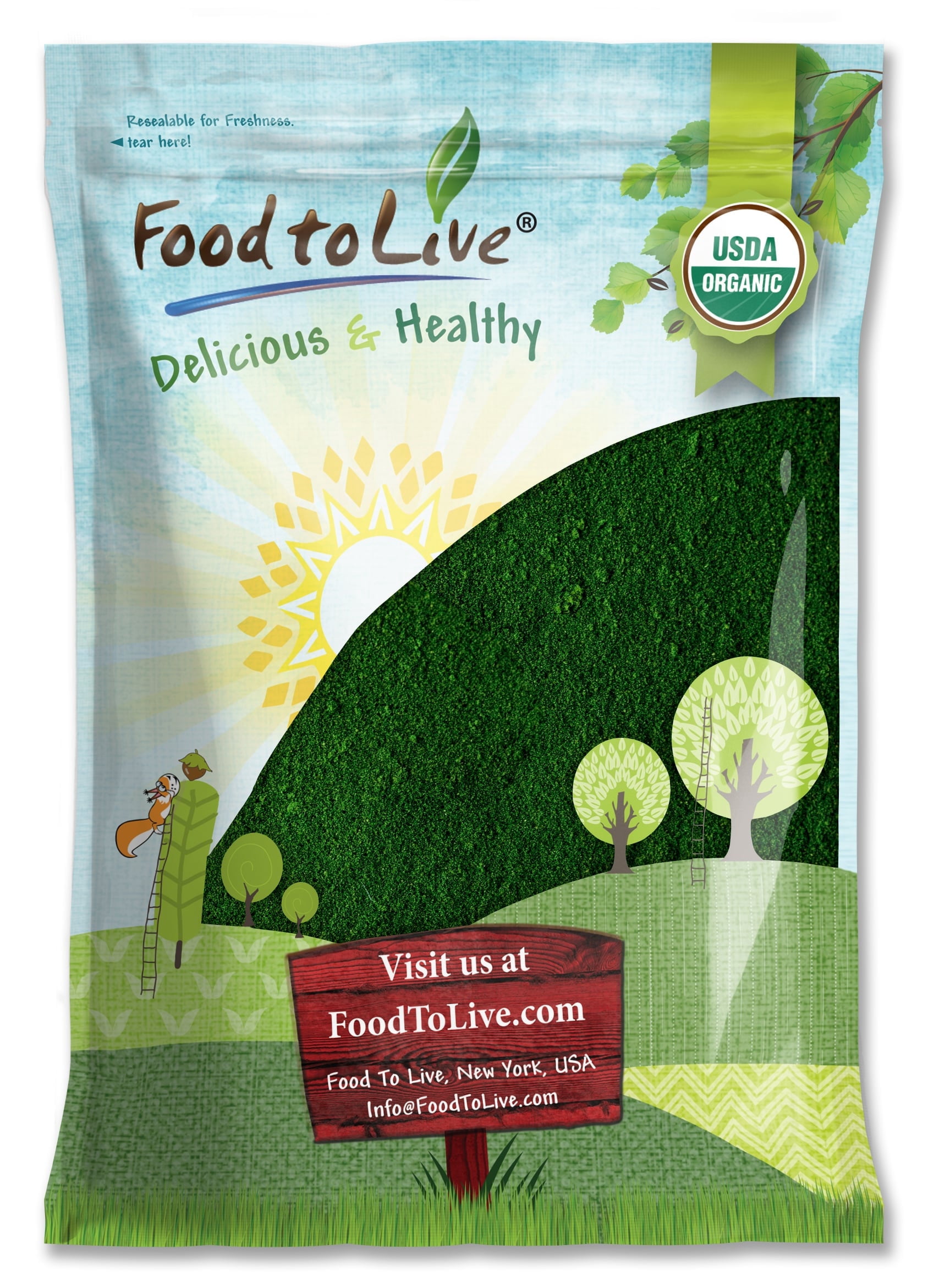 Organic Algae Powder Mix, 8 Pounds — Non-GMO, Raw, Vegan — by Food to ...