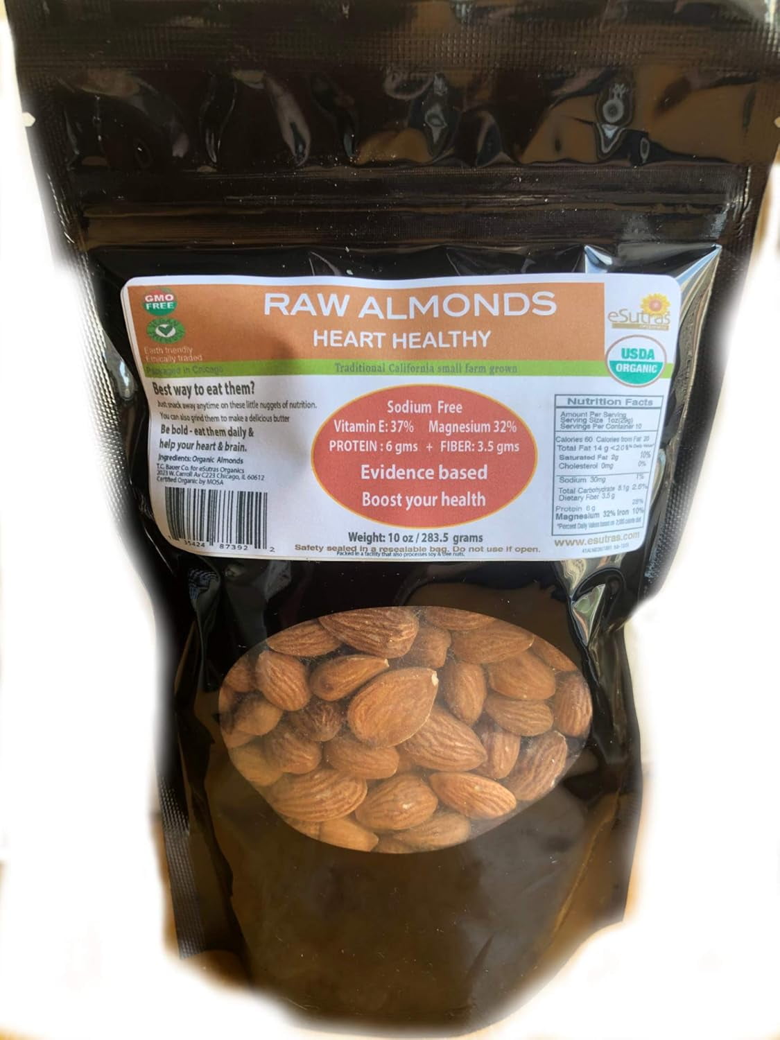 Organic Almonds, Pure Superior Grade, Full Flavor Non O Small Farm ...